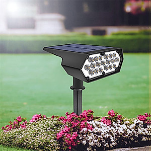 ZHUANYIYI Outdoor Solar Lawn Spotlights, Waterproof Landscape Lights Inserted in The Courtyard, All-Weather Home Garden Pavement Decorative Lights