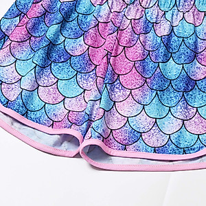 Kids Mermaid Pajamas Matching Girls&Doll for American Girls Pjs Sets,Size 12 13