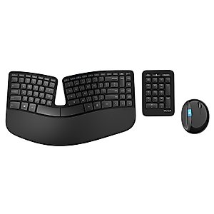 Microsoft Sculpt Ergonomic Desktop USB Port Keyboard and Mouse Combo (L5V-00002) (Renewed)