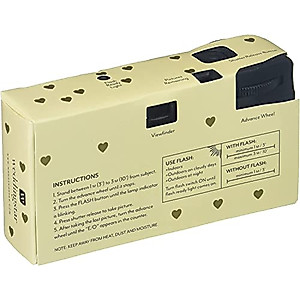 Weddingstar Disposable Camera with Flash - Gold Hearts