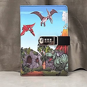 Notebooks Password Lock Journal Locked Diary Metal Digital Locking Diary Notepad Book A5 22cmx15cmx2. 7cm 260 Page Journal Diary (Color : Blue)