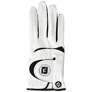 FootJoy Junior Golf Glove, White Medium, Worn on Right Hand