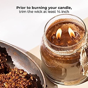 A Cheerful Giver - Praline Caramel Sticky Buns Mama Scented Glass Jar Candle (22oz) with Lid & True to Life Fragrance Made in USA