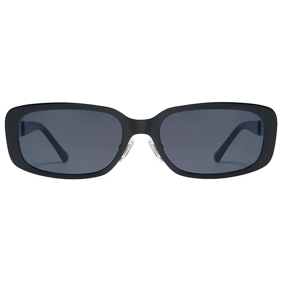 SOJOS Small Face Sunglasses Womens Men Trendy Y2K Designer Cute Shades Petite,Black