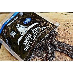 No Man’s Land BLACK PEPPER Beef Jerky High Protein Low Calorie Low Carb Beef Snack 16oz Bag
