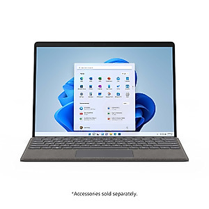 Microsoft Surface Pro 8-13" Touchscreen - Intel Evo i5-1145G7 Platform Core i5-8GB Memory - 512GB 2880 x 1920, Intel Iris Xe, SSD Windows 11 Pro 64-bit, Quad-Core - Platinum EBS-00001 (Renewed)