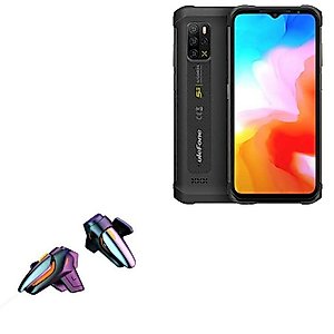 BoxWave Gaming Gear for Ulefone Armor 12 5G (Gaming Gear by BoxWave) - Touchscreen QuickTrigger, Trigger Buttons Quick Gaming Mobile FPS for Ulefone Armor 12 5G - Jet Black