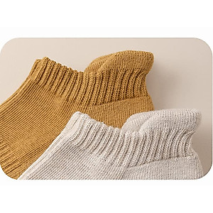 ADILAIDUN Ankle Socks Womens Athletic Thick Cushioned Running Low Cut No Show Athletic Sports Sokcs 4-12 Size (White-5 Pairs)