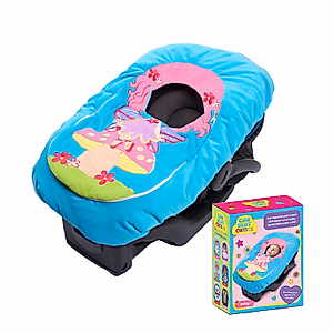 Car Seat Cuties, Baby Car Seat Cover, Stretchy Universal Fit Infant Car Seat Carrier Cover for Baby Boys and Girls, Soft & Warm Baby Blanket Style Car Seat Cover, Infant Costume (Fairy)