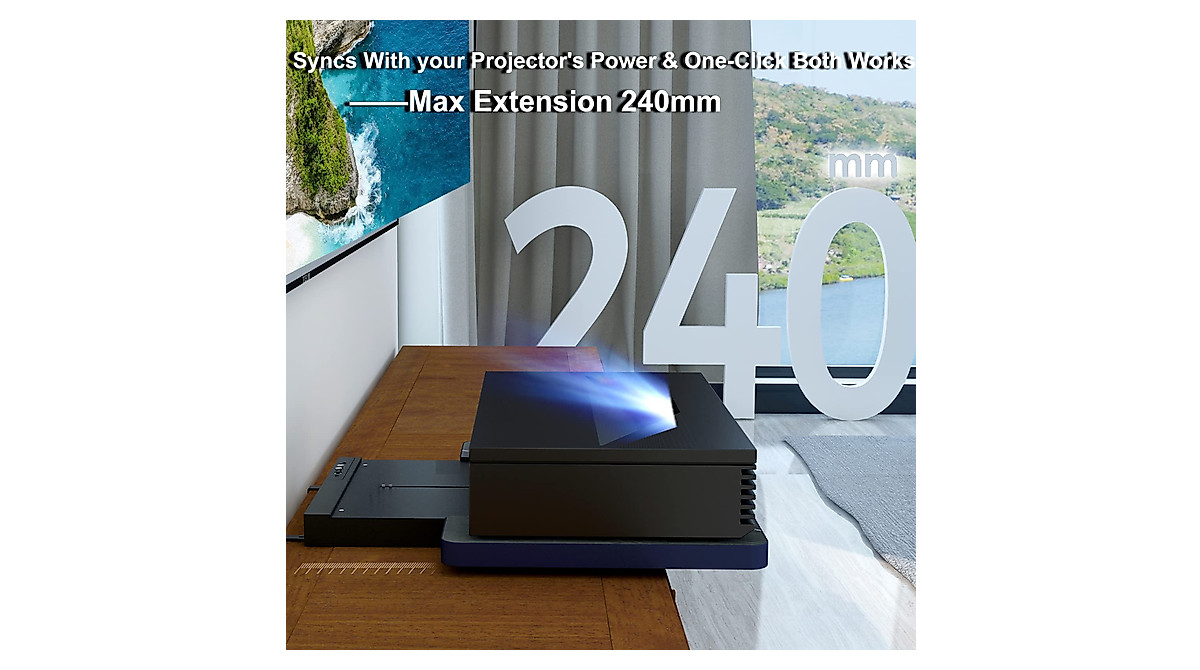 SCREENPRO ST550 Motorized Slider Tray for UST Projectors - Extends to 150"