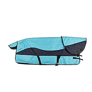 N/A Horses and Horses Turnout Blankets are Waterproof, Breathable and Comfortable, Outdoor Equestrian Equipment Accessories (Color : Blue)