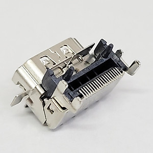 4Pcs HDMI Port Socket HDMI Port Socket Plug Jack Interface Compatible with X-One Slim Connector Replacement