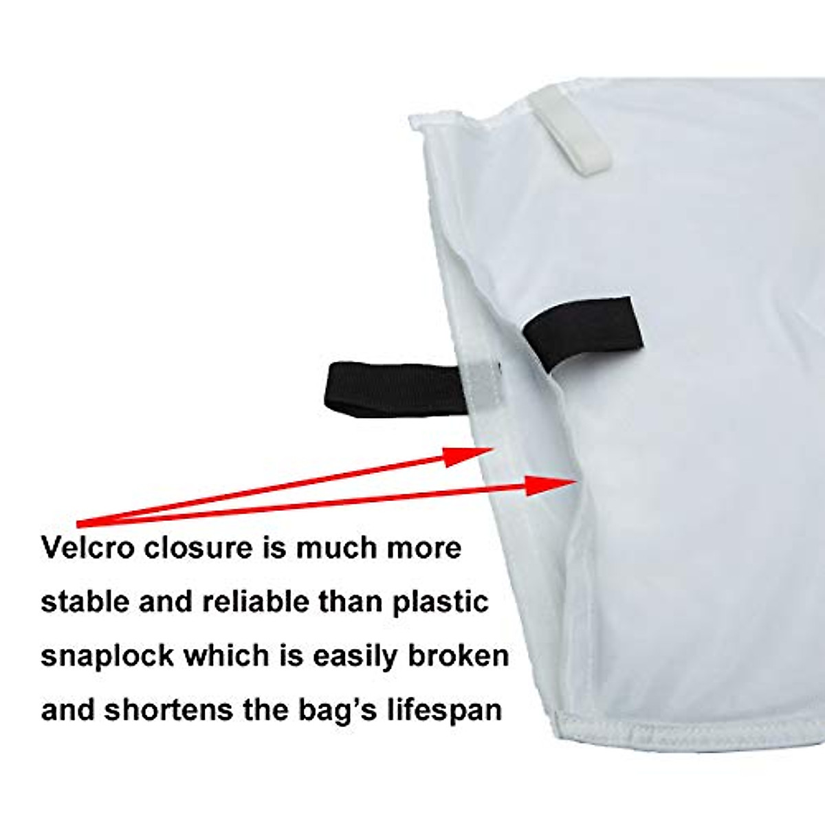 ATIE Pool Cleaner Fine Mesh Bag with Hook and Loop Fastener Enclosure Compatible with Pentair Kreepy Krauly Legend, Platinum Pool Cleaner Debris Bag 360002 and EU16 Bag