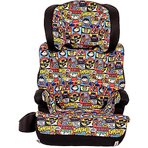 KidsEmbrace High-Back Booster Car Seat, DC Comics Chibi Justice League