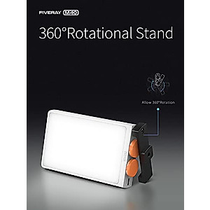ZHIYUN FIVERAY M40 Video Light, 40W Portable Camera Light, 14000 Lux, CRI/TLCI 96+ 2700-6200K, 320g LED Panel DSLR Photography Lighting, Lighting Setup for YouTube, TikTok