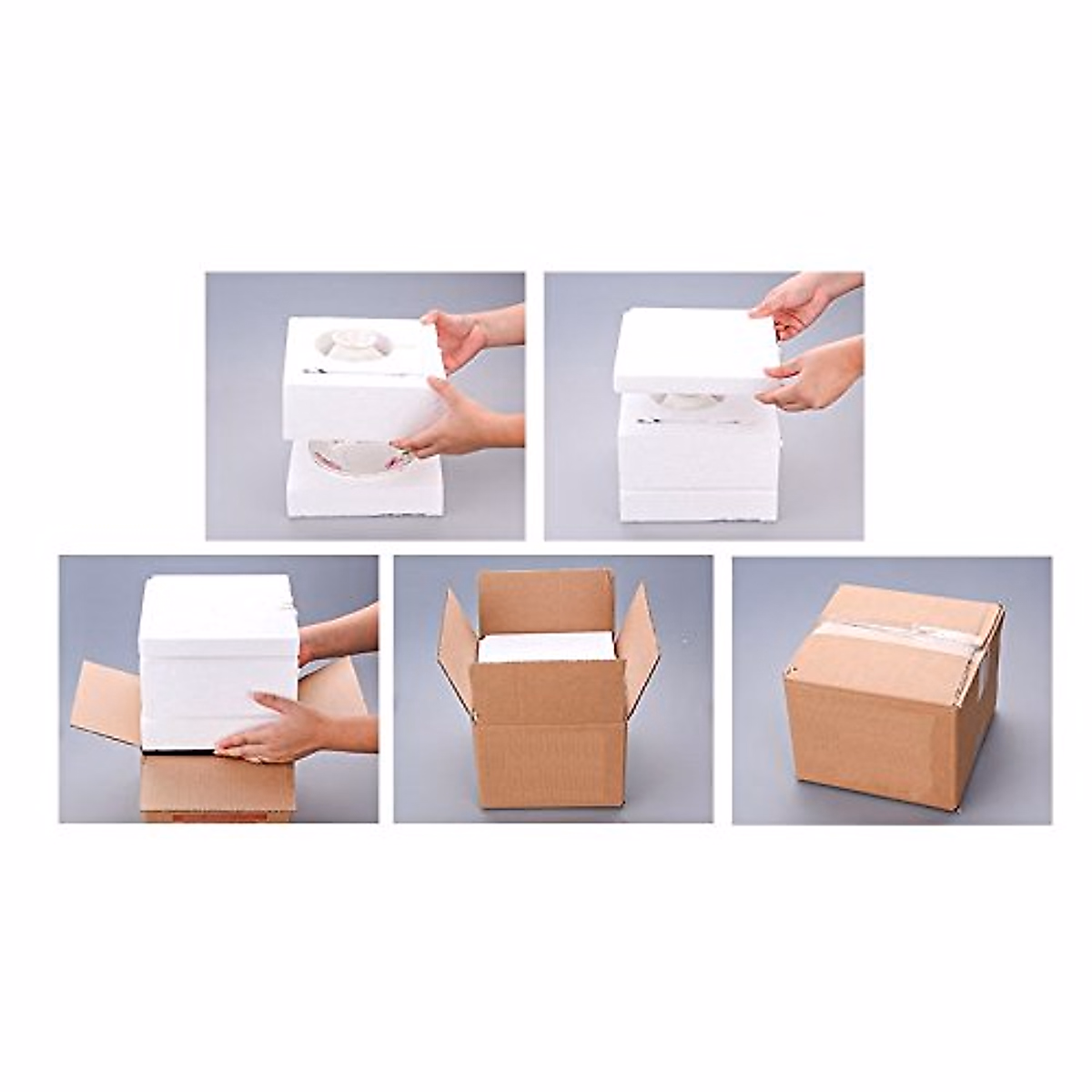 Jusalpha® White Porcelain 5OZ- Tea Cup and Saucer Coffee Cup Set with Saucer and Spoon, Set of 6 (6 Tea Cup Set With Bracket)