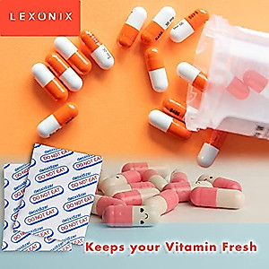 Lexonix 300cc (100 Pack) Food Grade Oxygen Absorbers for Food Storage, (5 Pcs Pack of 20 sets) for Vacuum Seal or Mylar Bag Food Storage Keep Food Fresh Anti Oxygen Absorbing Packets (300cc)