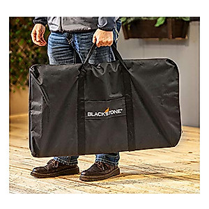 Blackstone 1182 Carry Bag for 28 Grill Top 600D Polyester Heavy Duty Water Weather Resistant-Griddle Accessories Storage for Outdoor BBQ, Camping, Picnic, Black