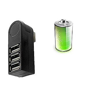 Lysee HDMI Cables - 270 Degree Rotatable High Speed 3 Ports USB HUB 2.0 USB Splitter Adapter for Notebook Tablet Computer PC Peripherals - (Length: as pic)