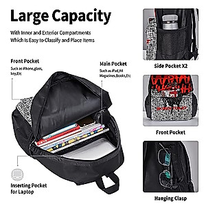 Moare Skibidi Toilet Backpacks Set for University with Backpacks Lunch Bag Pencil Case Pencil Bag