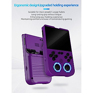 Aetheria XU10 Retro Handheld Game Console, 3.5-Inch IPS Screen Video Gaming Console with 12000+ Games, Linux System, RK3326S CPU, Supports Over 20 Emulator-Black