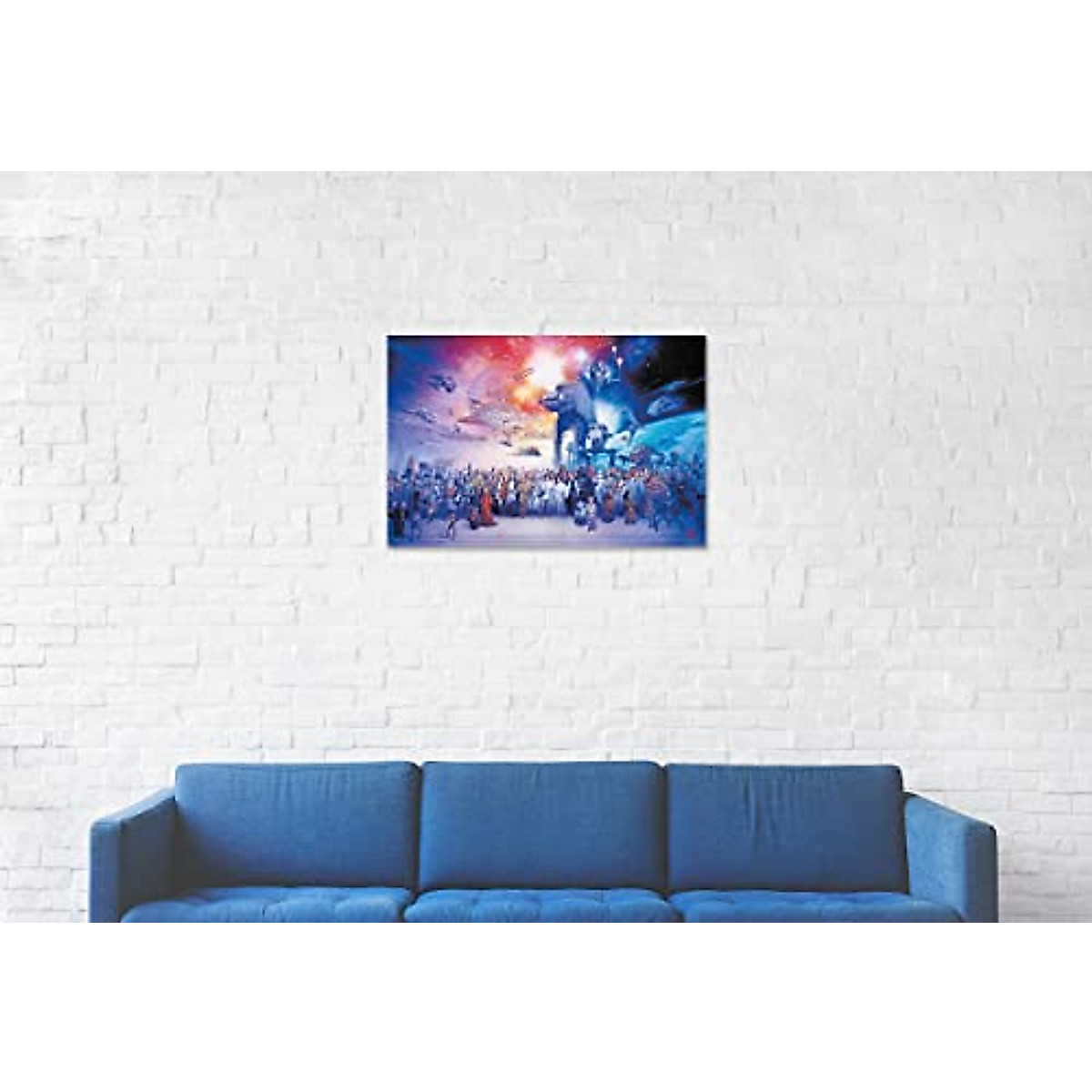 POSTER STOP ONLINE The Star Wars Galaxy - Episode I-VI - Movie Poster/Print (All Characters, Spaceships & Vehicles) (Size 36" x 24")