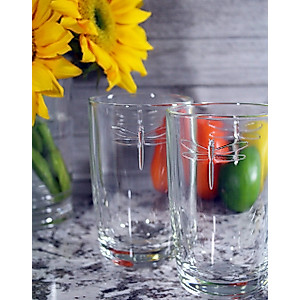 La Rochere Set Of 6, 14-ounce Dragonfly Double Old Fashioned Glasses