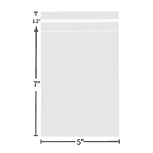 Self Sealing Cellophane Bags,5x7 Inch Cookie Bags,Clear Resealable Cellophane Bags Self Adhesive for Packaging Gifts, Products,100 Pcs