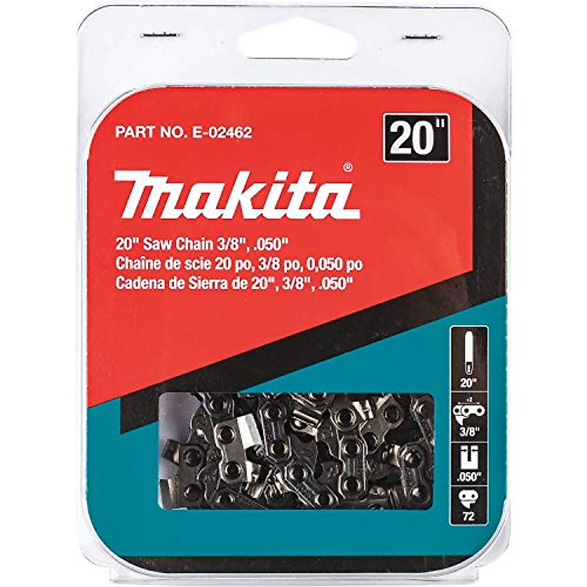 Makita E-02462 20" Saw Chain, 3/8", 050"