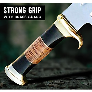 Rising Crafts 14" Crocodile Dundee Bowie Knife - Fixed Blade Survival & Hunting Knife With Sheath - Tactical for Camping, Outdoor, Bushcraft - Gift for Men