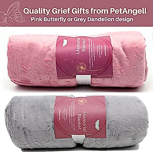 Sympathy Blanket, Soft Memorial Blankets and Throws - Bereavement Blanket Remembrance Gift for Loss of Mother - Memorial Blanket for Loss of Loved One or Bereavement Gift Ideas - Dog Memory Blanket