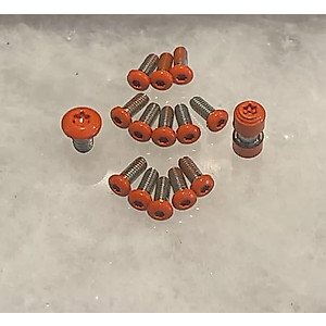 Orange Titanium Thumb Stud W/Stainless Torx Screws For Cold Steel Recon 1 Knife