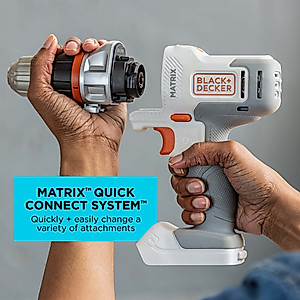 BLACK+DECKER BLACK+DECKER MATRIX 20V MAX* Drill Kit with Storage Case (BDCDMT120WCSTFF)