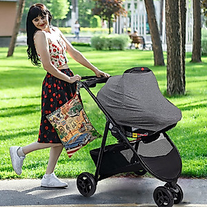 visesunny 2Pcs Wet Bag with Zippered Pockets Vintage Route 66 Pattern Washable Reusable Roomy for Travel,Beach,Pool,Daycare,Stroller,Diapers,Dirty Gym Clothes, Wet Swimsuits, Toiletries