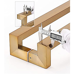 23.6in/31.5in/47.2in/59in Sliding Door Handle,Heavy-Duty Stainless Steel Push Pull Door Handle with Fittings,for Shower Glass Sliding/n Door/Interior Exterior Door