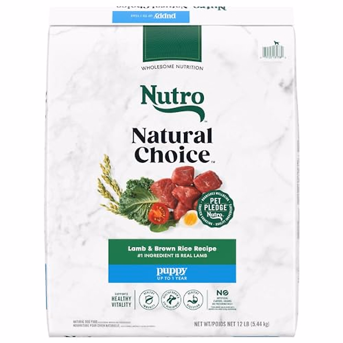 Nutro Natural Choice Puppy Dry Dog Food, Lamb & Brown Rice Recipe, 12 lb. Bag