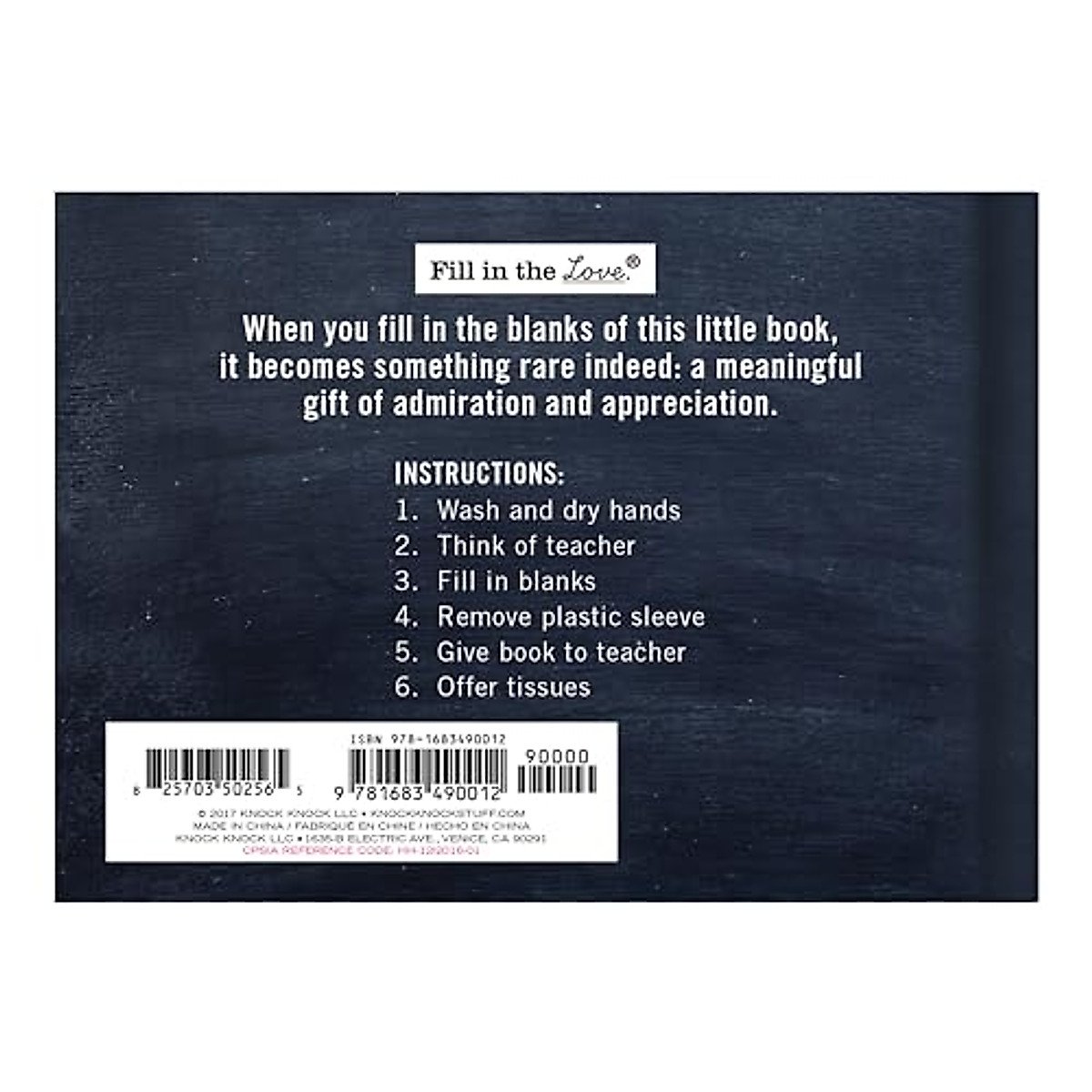Knock Knock Why You're the Best Teacher Ever Fill in the Love Book Fill-in-the-Blank Gift Journal (You Fill in the Love)