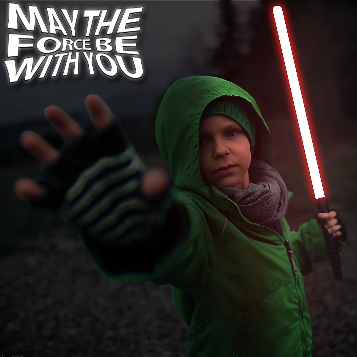 2 in 1 Dueling Lightsaber Alloy Handle Light Saber 15 RGB Colors with 4 Modes 6 Sound Effects USB Rechargeable Detachable Lightsaber for Kids Adults Ideal Birthday Children's Day Halloween Christmas