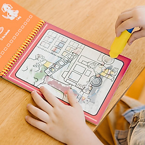 Melissa & Doug On the Go Water Wow! Reusable Water-Reveal Activity Pads, 3-pk, Vehicles, Animals, Safari, 36 months to 72 months