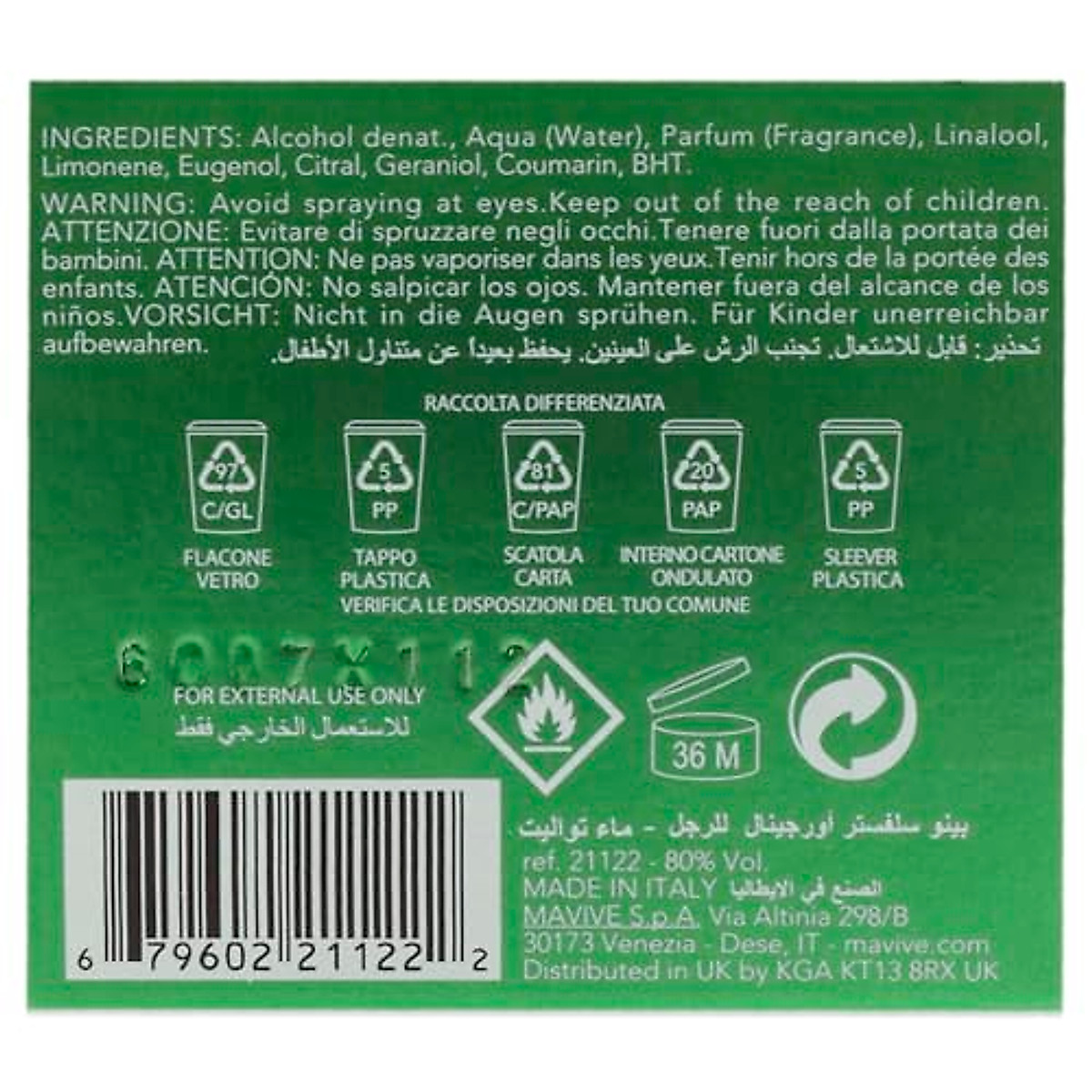 Pino Silvestre Original By Pino Silvestre For Men - A Men's Eau De Toilette Cologne Perfume Spray With A Million Dollar Fragrance - An Extreme Pheromone For The Classic Man In Your Life - 4.2 Oz