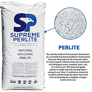 Supreme Perlite Horticultural Coarse Grade – Garden Indoor Outdoor Plants - 4 Cubic Feet (103 Quarts) 1 Bag