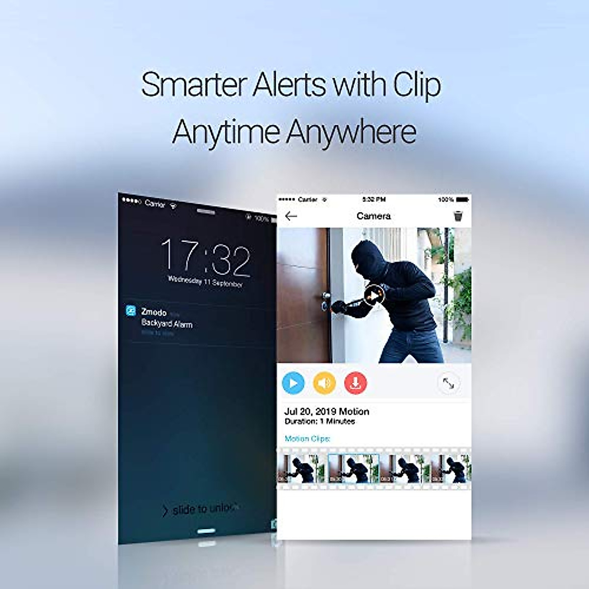 Zmodo Outdoor Wireless Security Camera System, 2 Pack 1080p Full HD Smart Home Indoor Outdoor WiFi IP Cameras with Night Vision, Plug-In, Compatible with Alexa