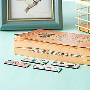 Flower Colorful Bookmarks Magnetic Bookmarks for Men Women Students Children,10Pcs (Graffiti)