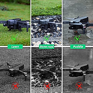 HeiyRC Landing Gear for Ruko F11 PRO/F11 GIM2 Drone Foldable Extensions Quick Release Heightened Extended Leg Kit for Ruko F11 GIM/F11 Pro/Contixo F24 Pro/F35/Sjrc F11S Accessories