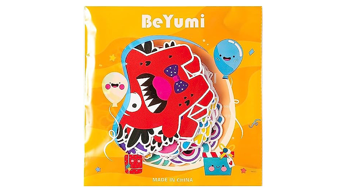 BeYumi Monster Cutouts: 45 Colorful Party Decorations