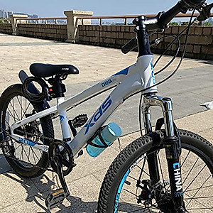 SEAYIN 12oz Kids Small Water Bottle for School Lunch Plastic Reusable Juice Cute Mini Crunch Cups Portable Cereal Refillable Milk Mug for Smoothie Coffee Tea Snacks Drinks Beverage (350ml, Blue Pink)