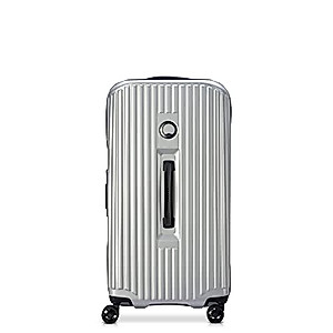 DELSEY Paris Securitime 26" Trunk Spinner (Silver, Checked-Medium 26 Inch)
