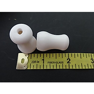 Amazing Drapery Hardware 6 Qty:White Plastic Cord Tassel for Blinds or Shade Pull Cord: Vase Shape