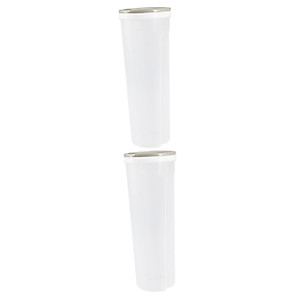 Ciieeo 2pcs Food Organizers Clear Containers Grains Container Spaghetti Organization Pasta Container Food Container Cereal Container Noodles Container Spaghetti Container Storage Cereals