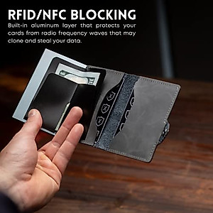 Xclusive Leather Slim Wallet for Men | Trifold RFID Wallet | Luxurious Card Holder & Minimalist Wallet with Money Clip | Blend of Luxury & Utility in Men’s Wallets
